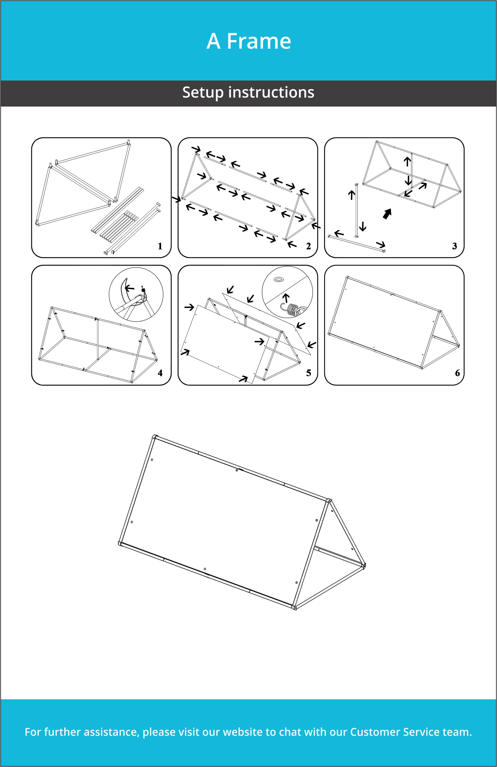 Buy A-Frames with a Silver Finish | Circle One